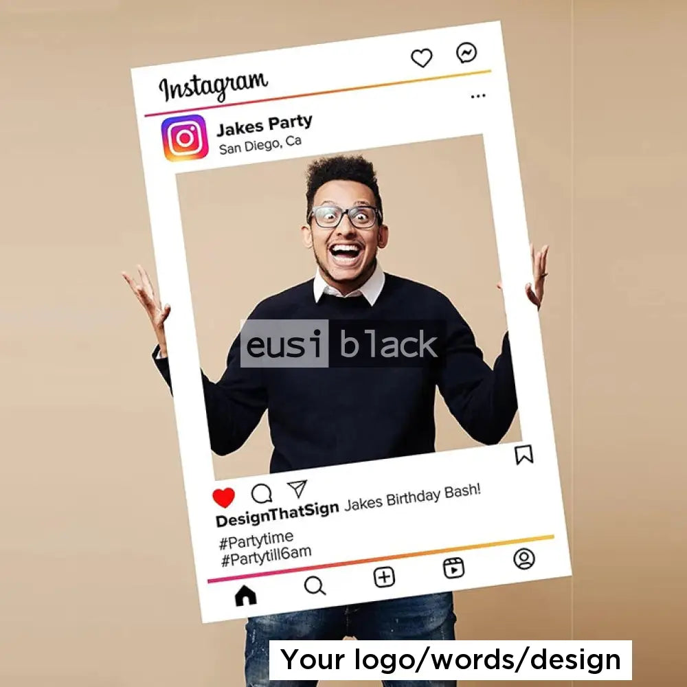 Social media human size photo frame designed and sold by Eusi Black ...